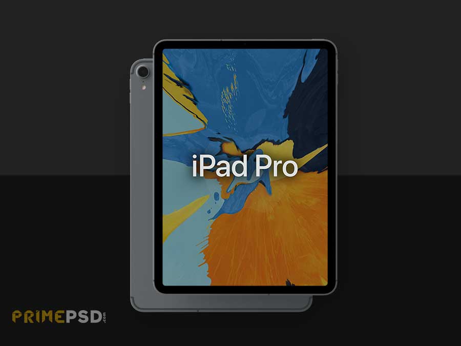 iPad Pro Front And Back Get Free PSD Mockup - PrimePSD