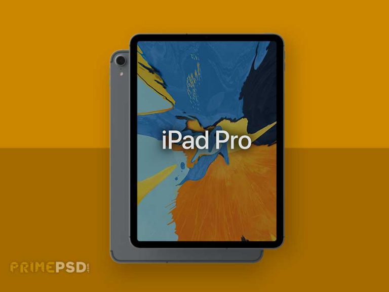 iPad Pro Front And Back Get Free PSD Mockup - PrimePSD