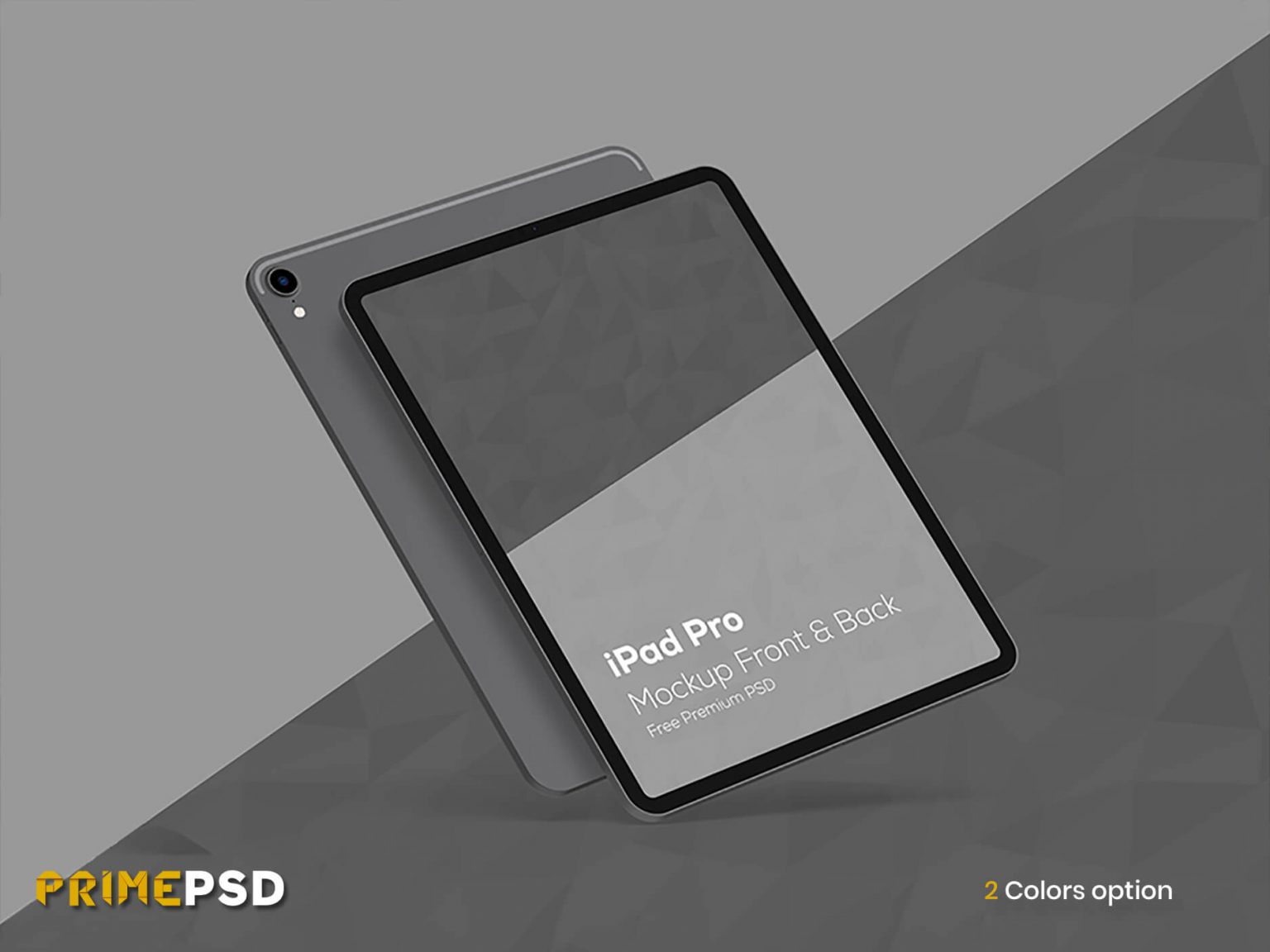 iPad Pro Free Premium Mockup PSD [Front & Back] - PrimePSD