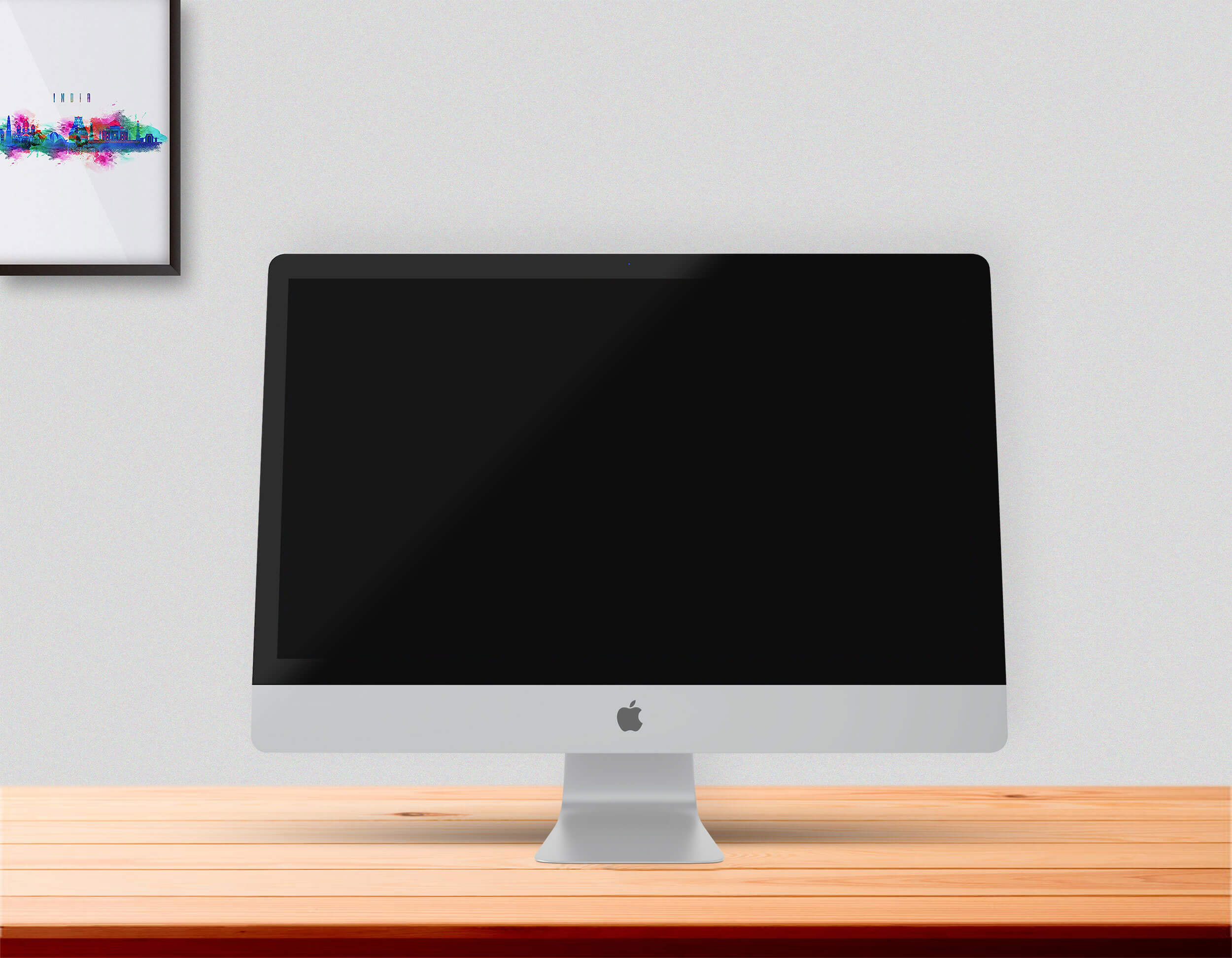 iMac Front View Mockup Get Free PSD - PrimePSD