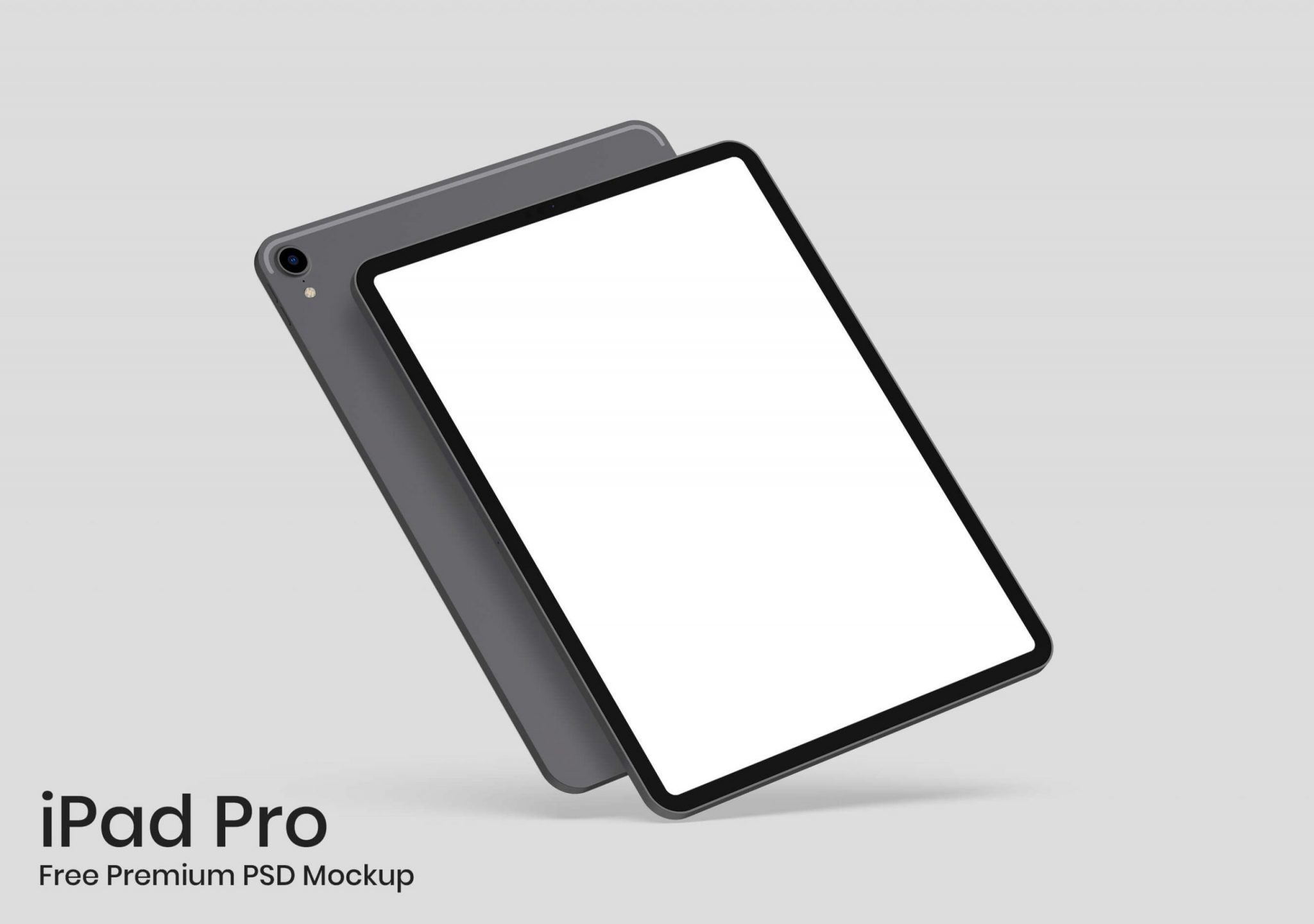 iPad Pro Free Premium Mockup PSD [Front & Back] - PrimePSD