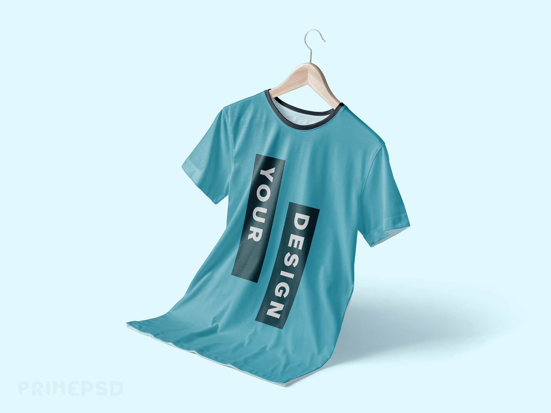 Men Simple T-Shirt Mockup Free PSD - PrimePSD