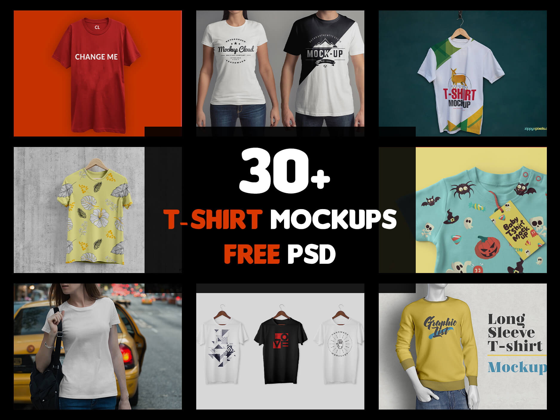 30+ T-Shirt Mockup PSD Collection Free Download - PrimePSD