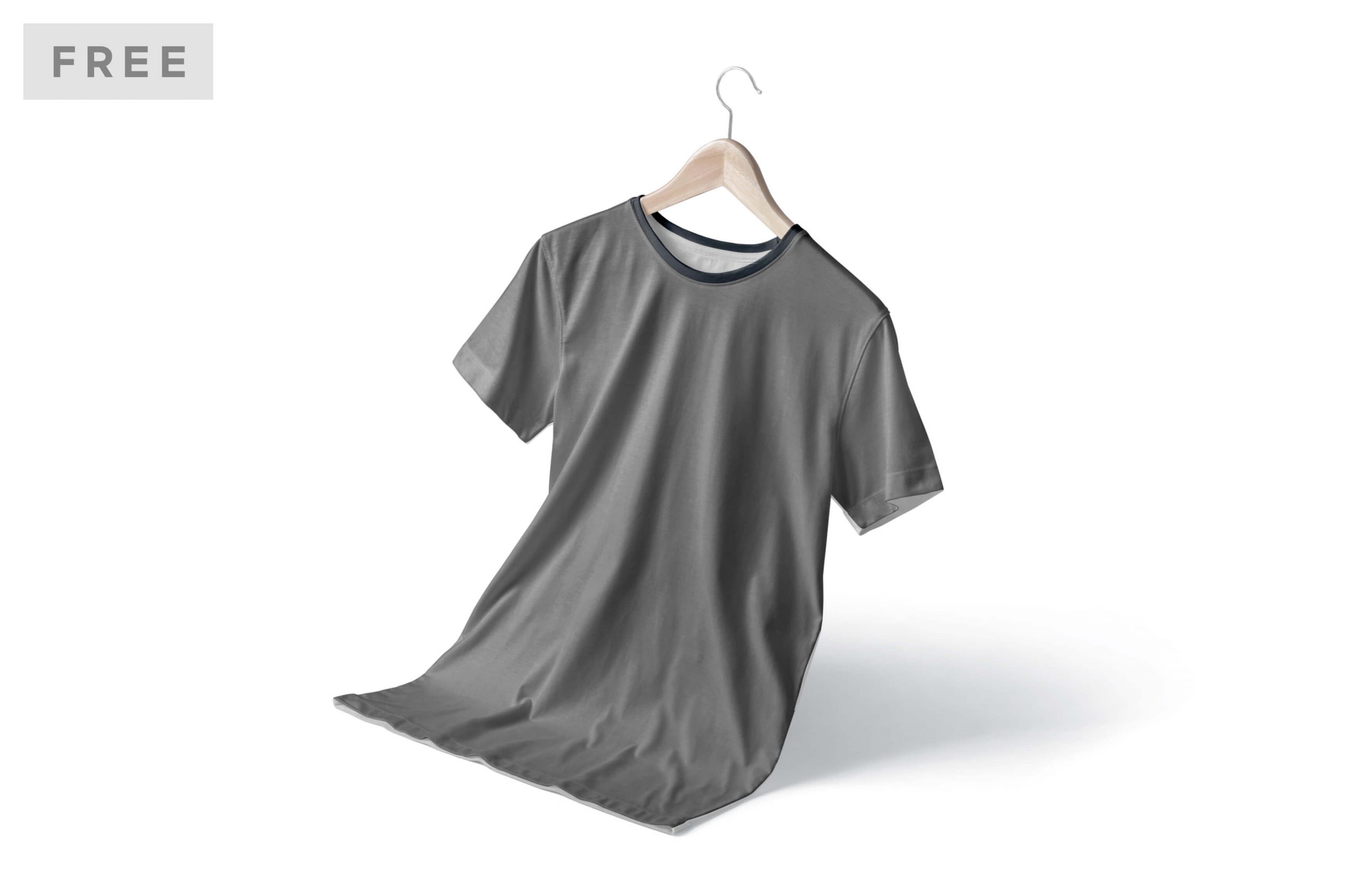 Round Neck T-Shirt Mockup Free PSD - PrimePSD