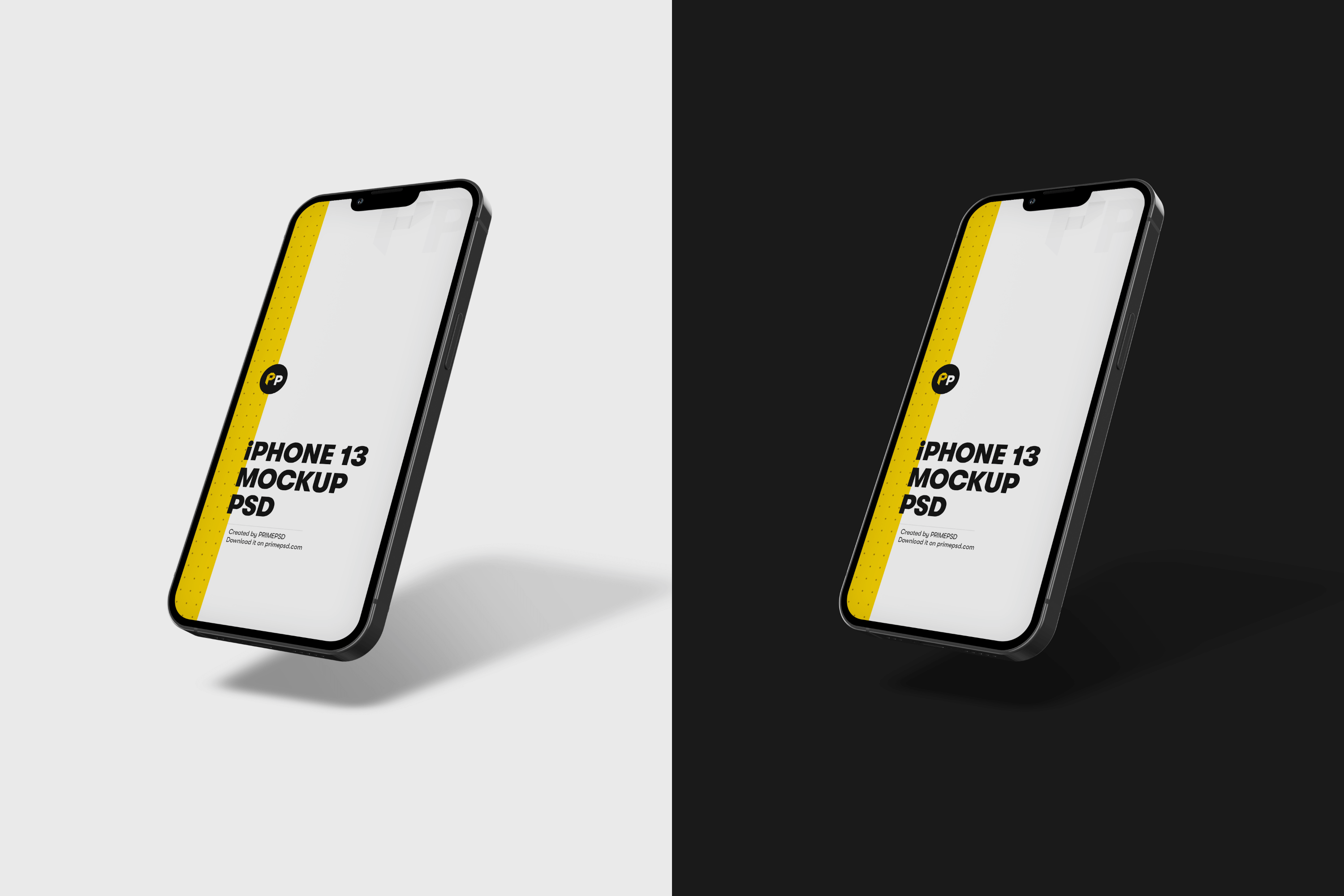 Best iPhone 13 Mockup PSD Free - PrimePSD