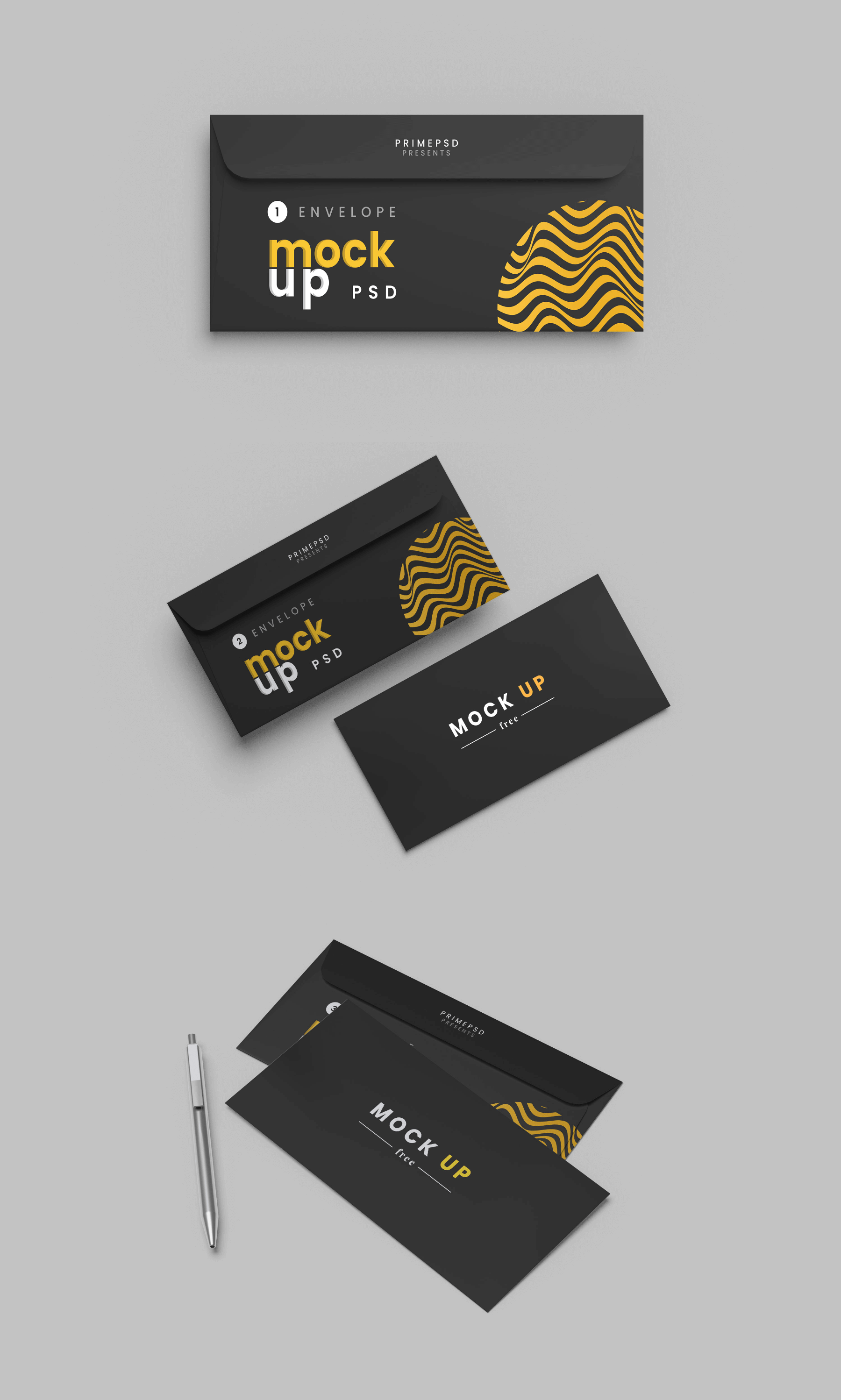 Envelope Mockup PSD - PrimePSD