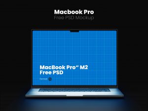 MacBook Front View Mockup Free PSD - PrimePSD