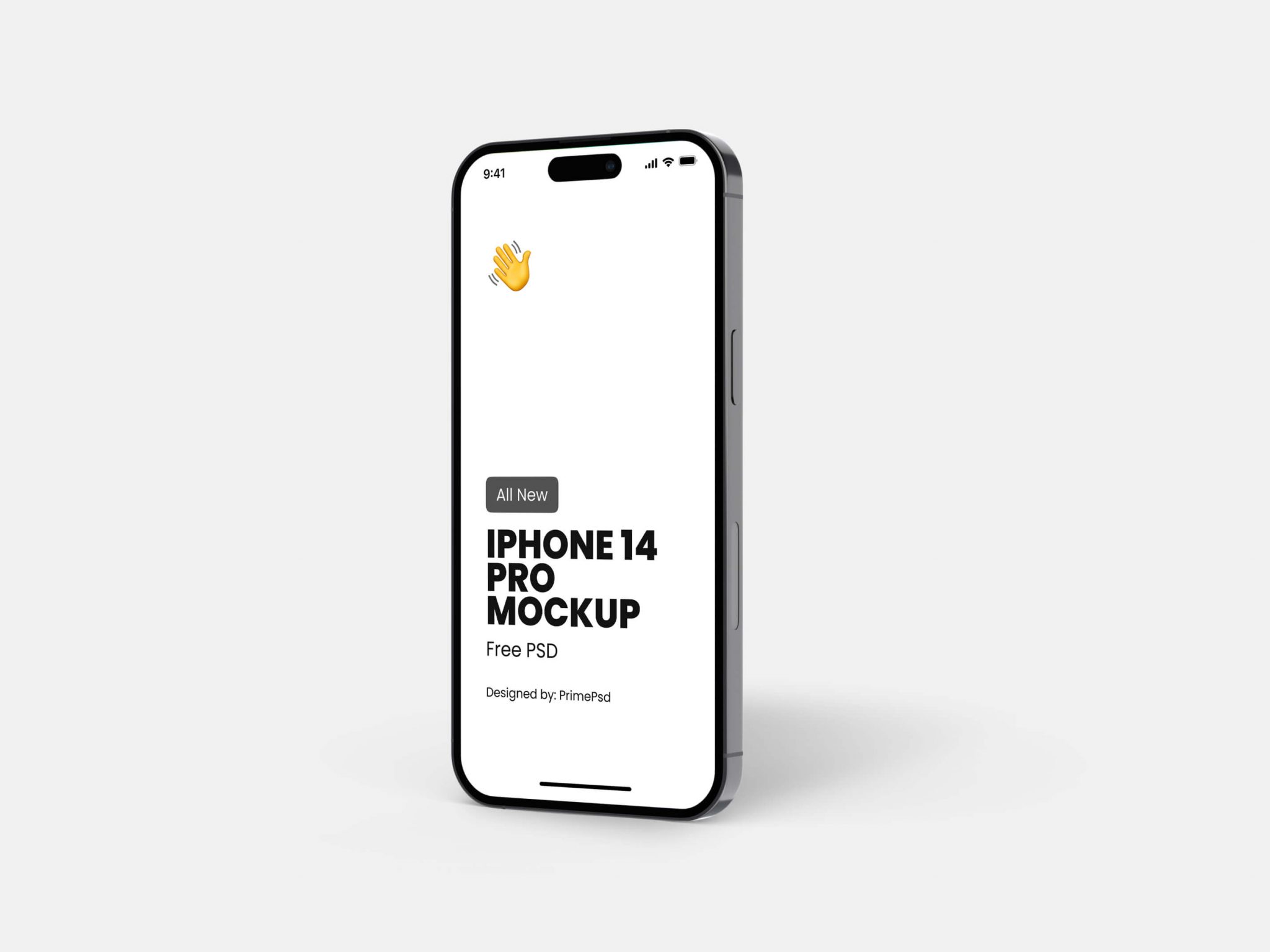iPhone 14 Pro Perspective Mockup Free PSD - PrimePSD