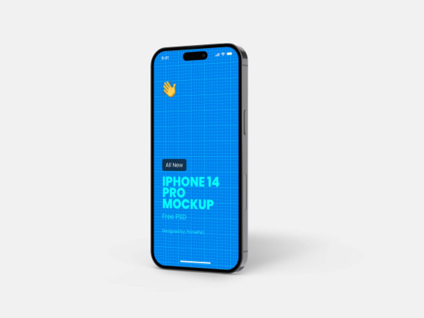 iPhone 14 Pro Perspective Mockup Free PSD - PrimePSD