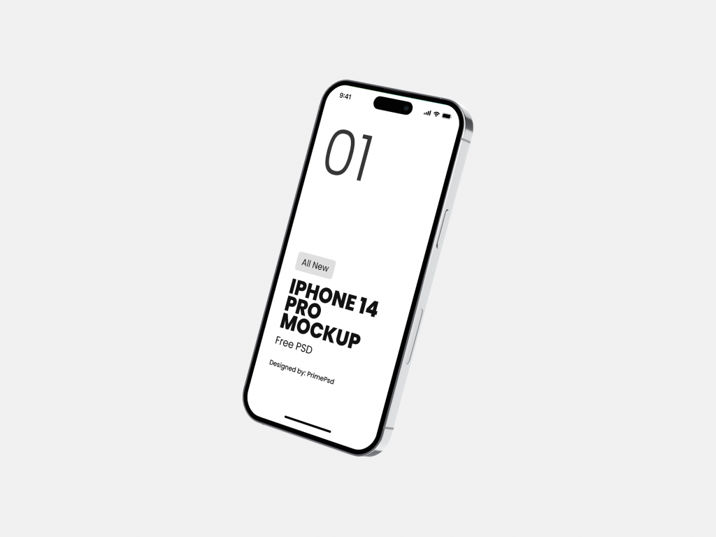 iPhone 14 Pro Mockup - PrimePSD